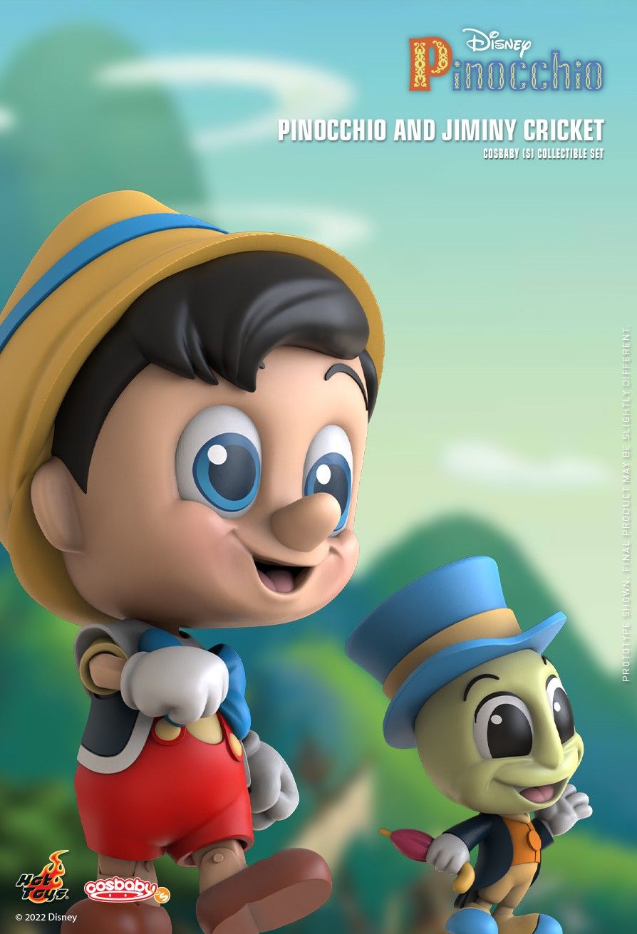 Hot Toys : Pinocchio - Pinocchio & Jiminy Cricket Cosbaby (S) Set